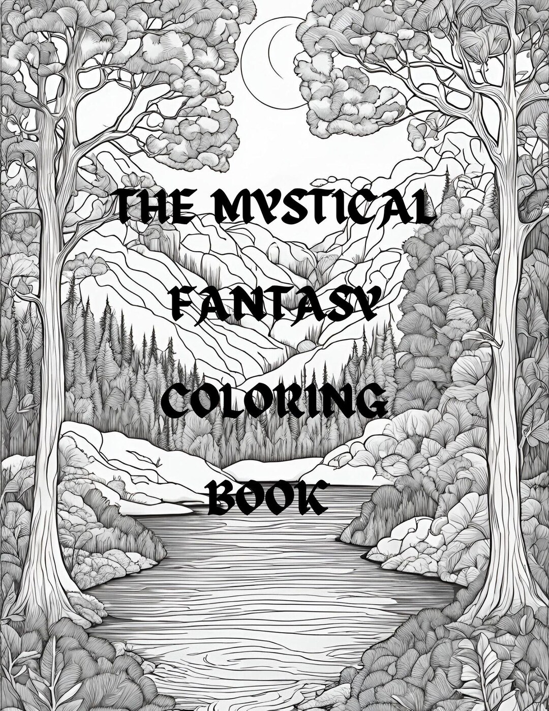 The Mystical Fantasy Coloring Book - 50+ Pages of Pegasus’s, Unicorn’s ...