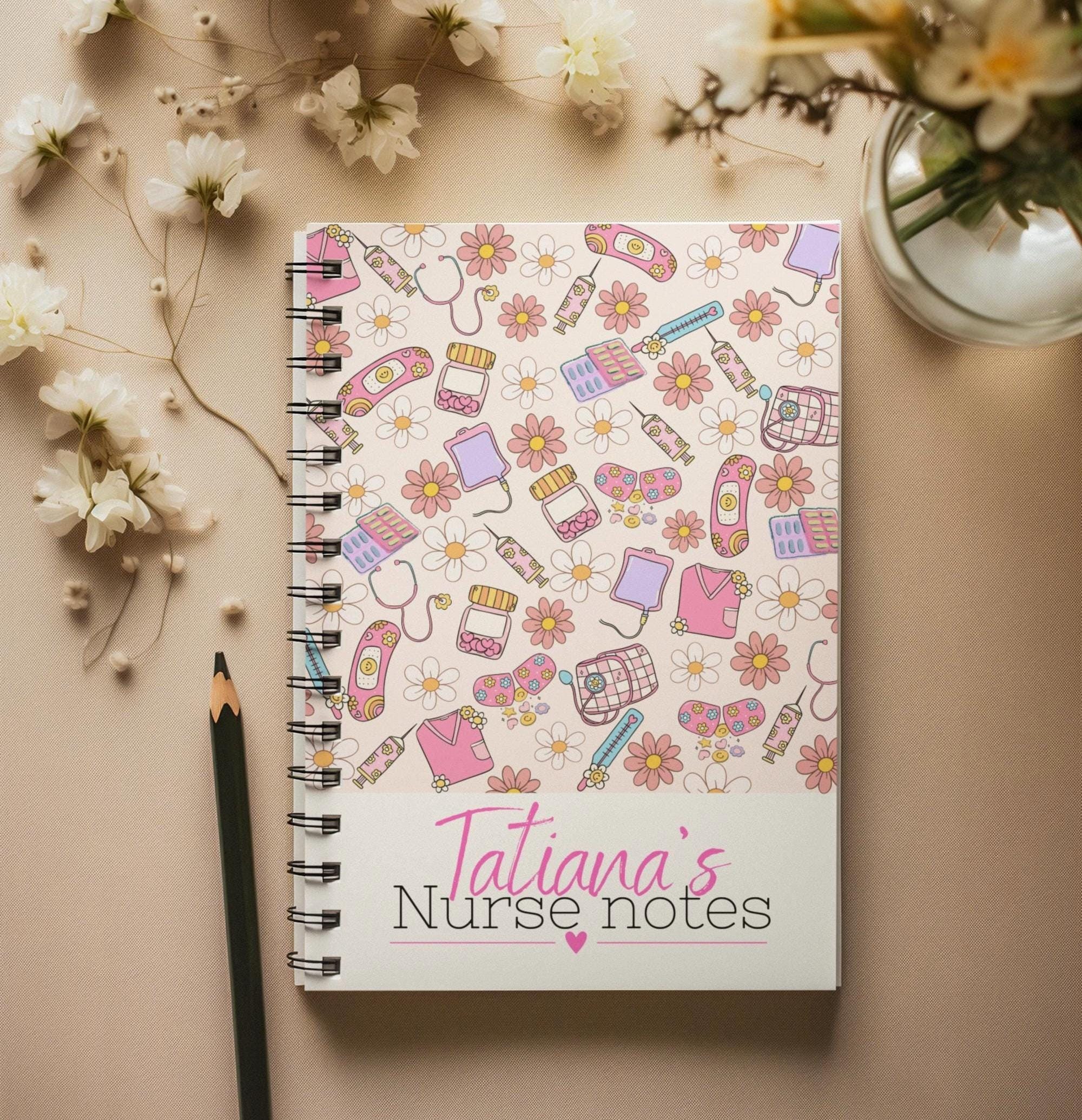 Personalized Nurse Notebook, Custom Nurse Gifts, Note Book for ...