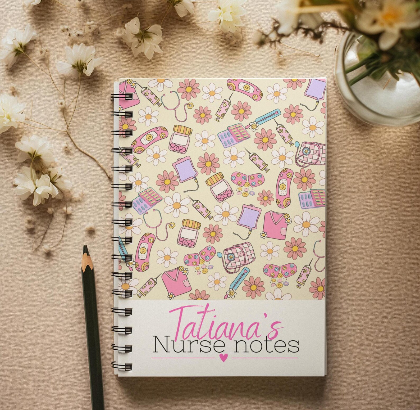 Personalized Nurse Notebook, Custom Nurse Gifts, Note Book for ...