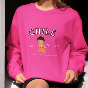 Chile Sweatshirt, Chile Hoodie, Chile Souvenir, Chile Gift, Chile Shirt ...
