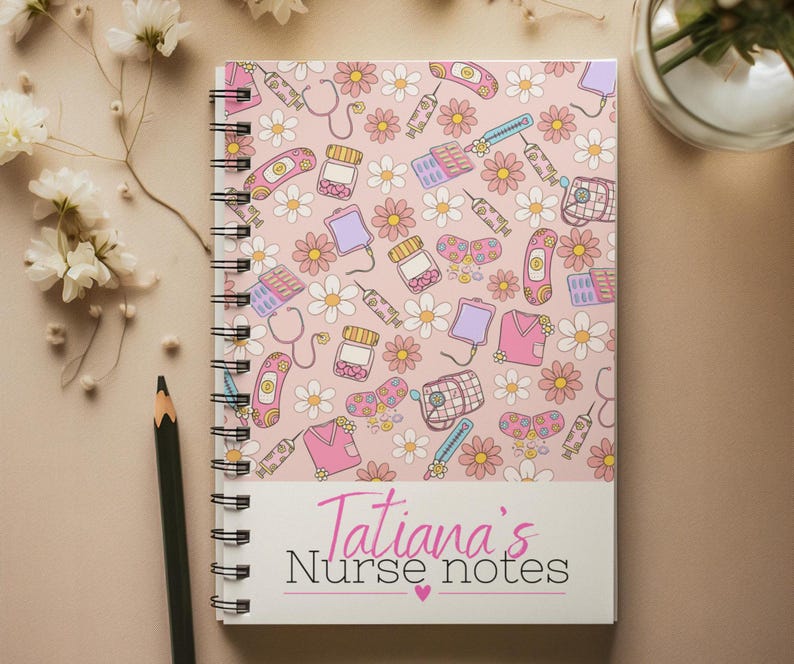 Personalized Nurse Notebook, Custom Nurse Gifts, Note Book for ...