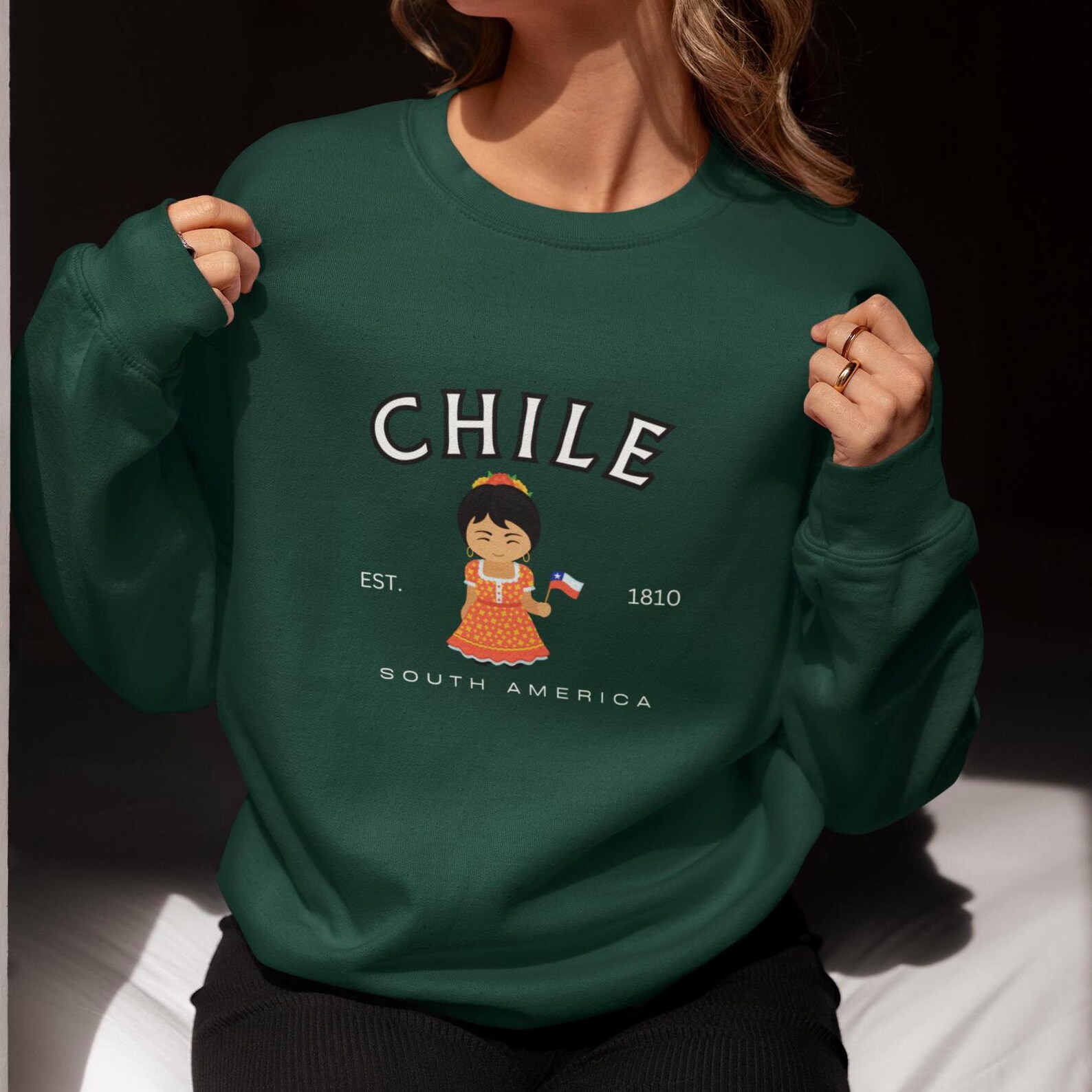 Chile Sweatshirt, Chile Hoodie, Chile Souvenir, Chile Gift, Chile Shirt ...