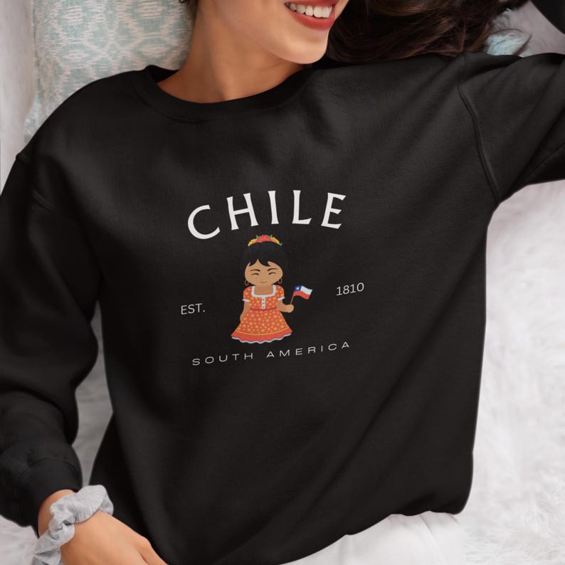 Chile Sweatshirt, Chile Hoodie, Chile Souvenir, Chile Gift, Chile Shirt ...