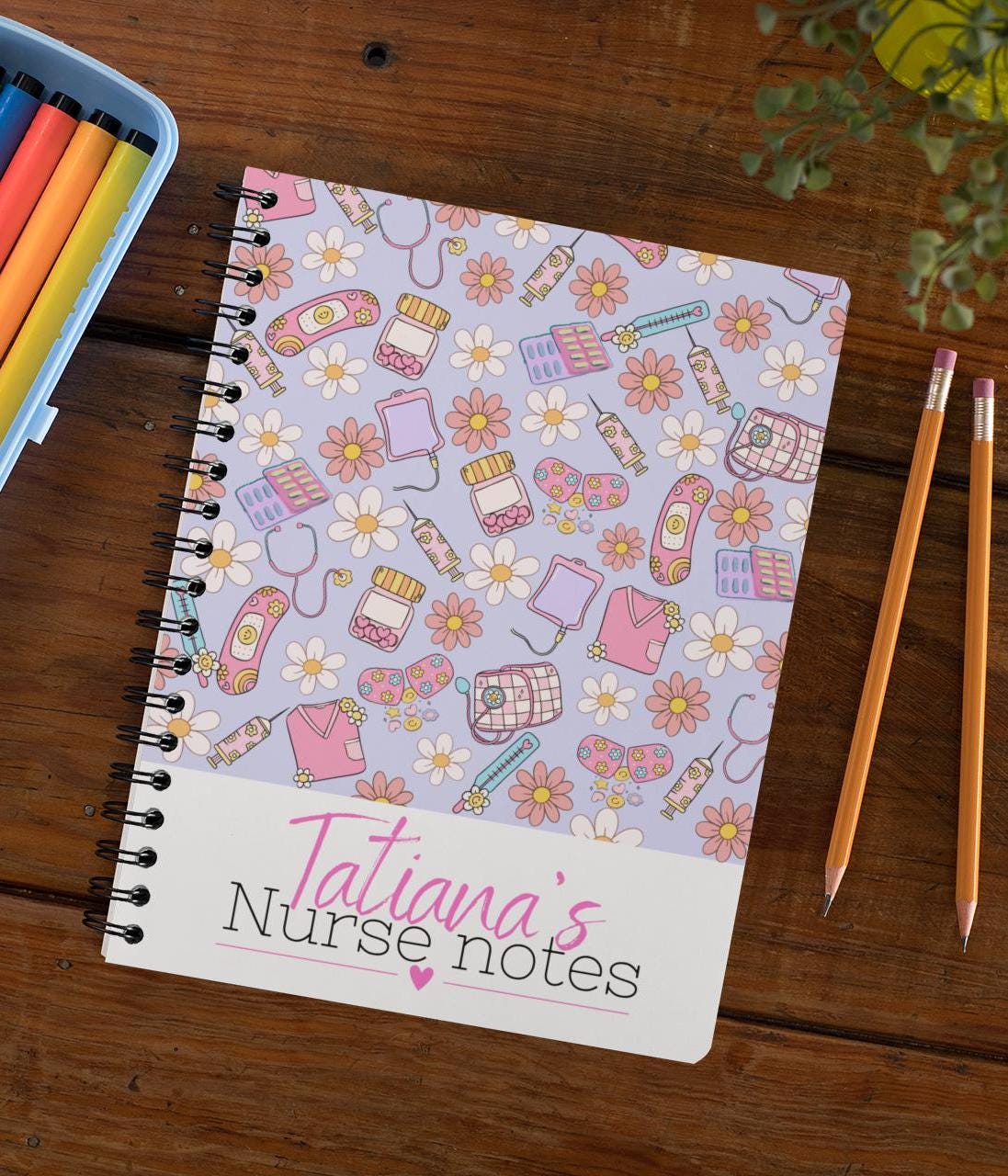 Personalized Nurse Notebook, Custom Nurse Gifts, Note Book for ...
