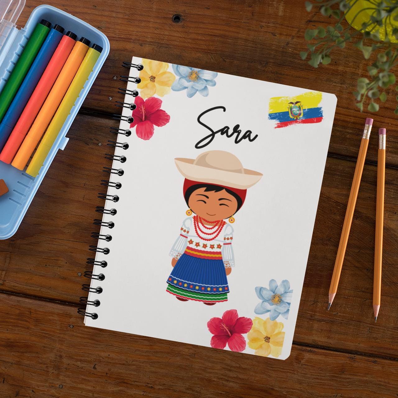 Personalized Panama Spiral Notebook, Spiral Panama Notebook, Custom ...