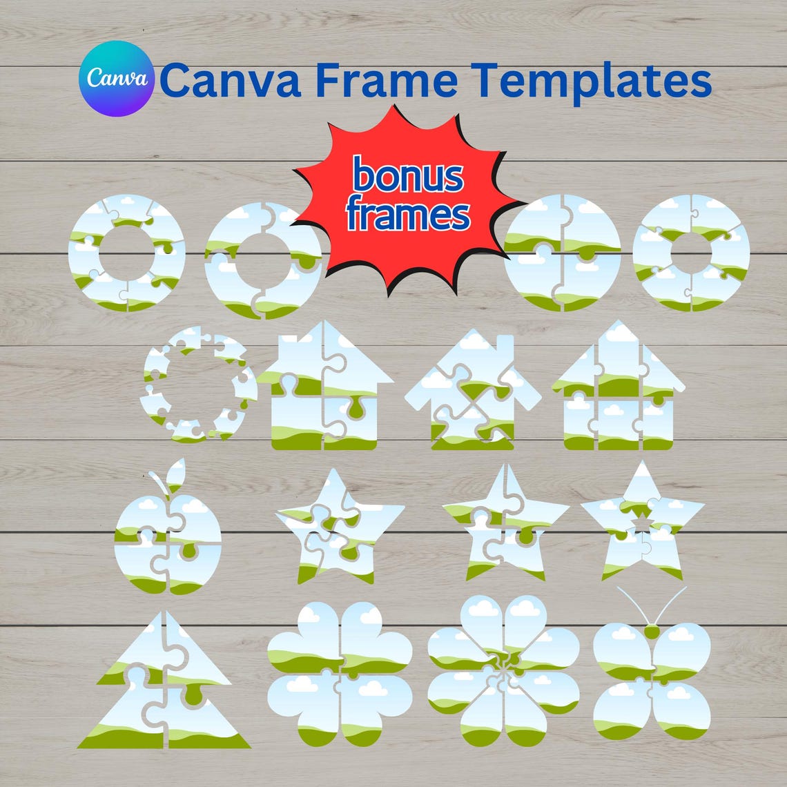 Canva Alphabets Template, Canva Numbers Template, Editable Canva ...