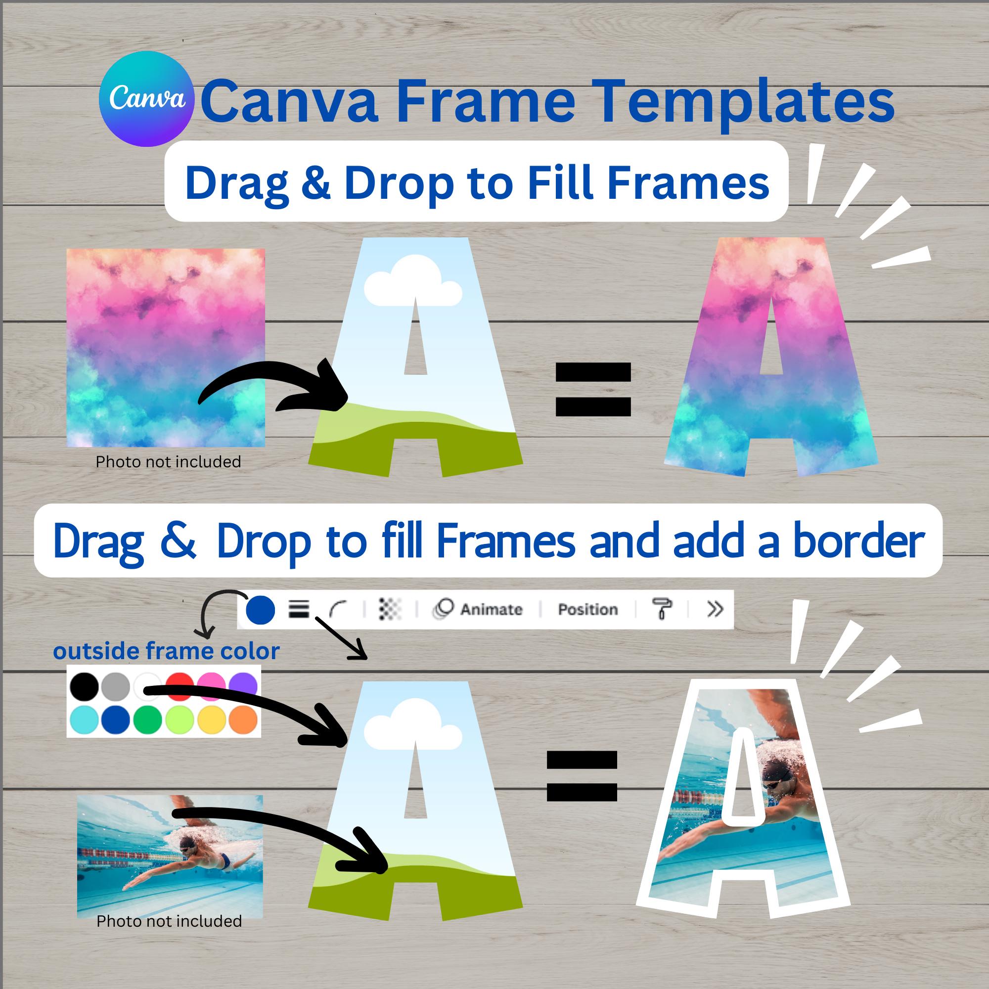 Canva Alphabete Vorlage, Canva Zahlen Vorlage, bearbeitbare Canva ...