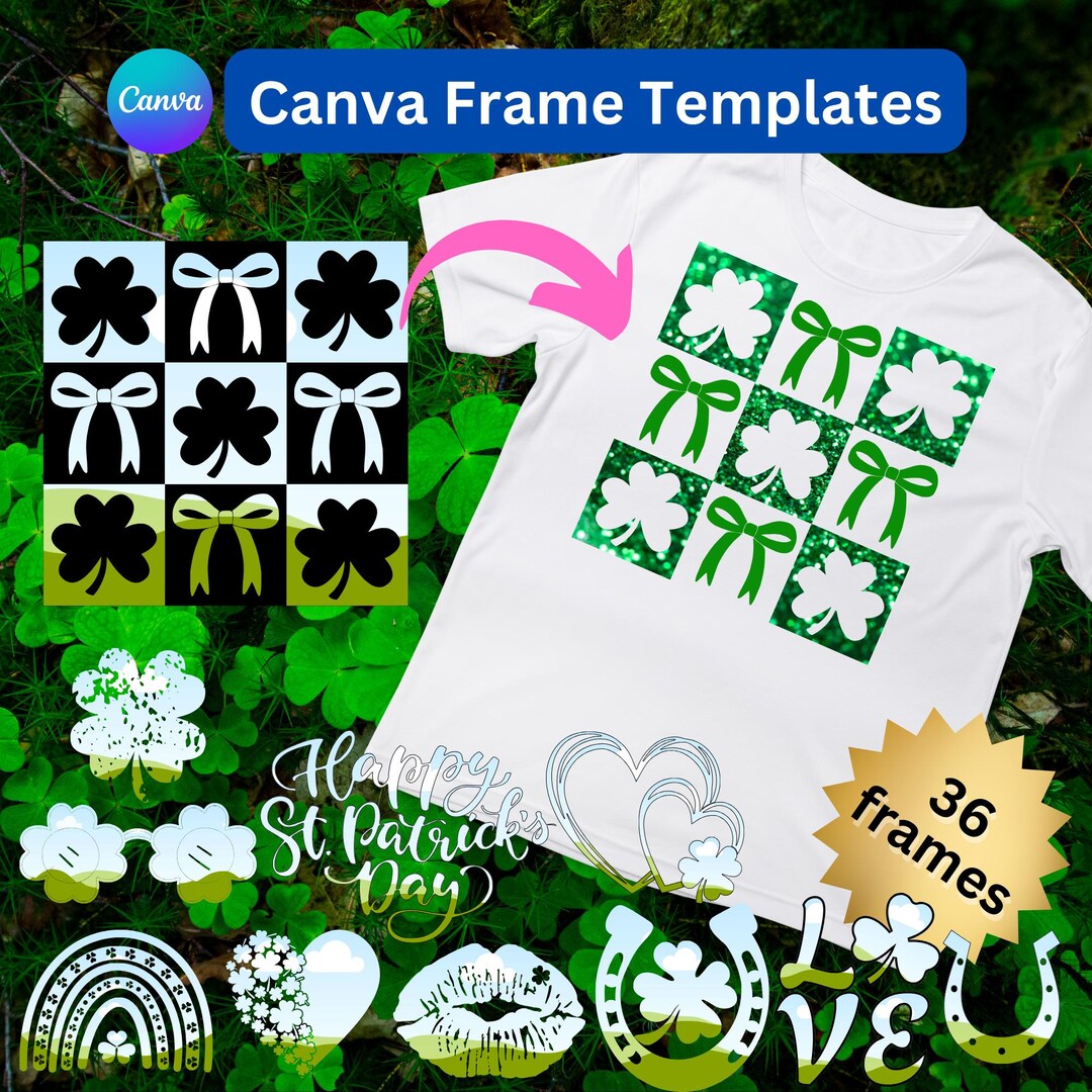 Canva Template, Canva Editable Template, St. Patricks Day Editable ...