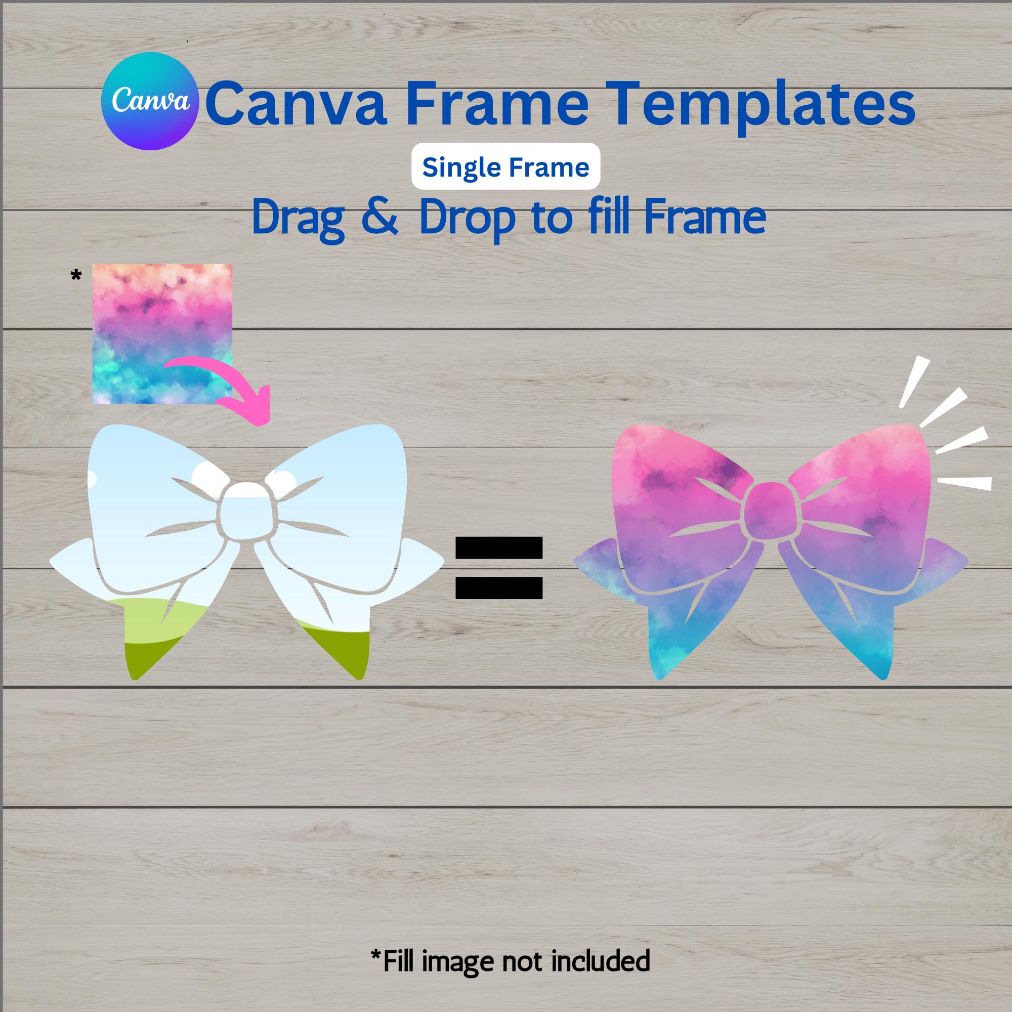 Canva Bow Template, Canva Editable Template, Editable Canva Bows ...