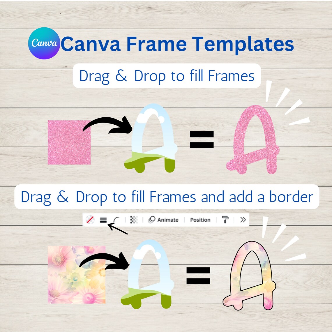 Canva Alphabets Template, Canva Numbers Template, Editable Canva ...