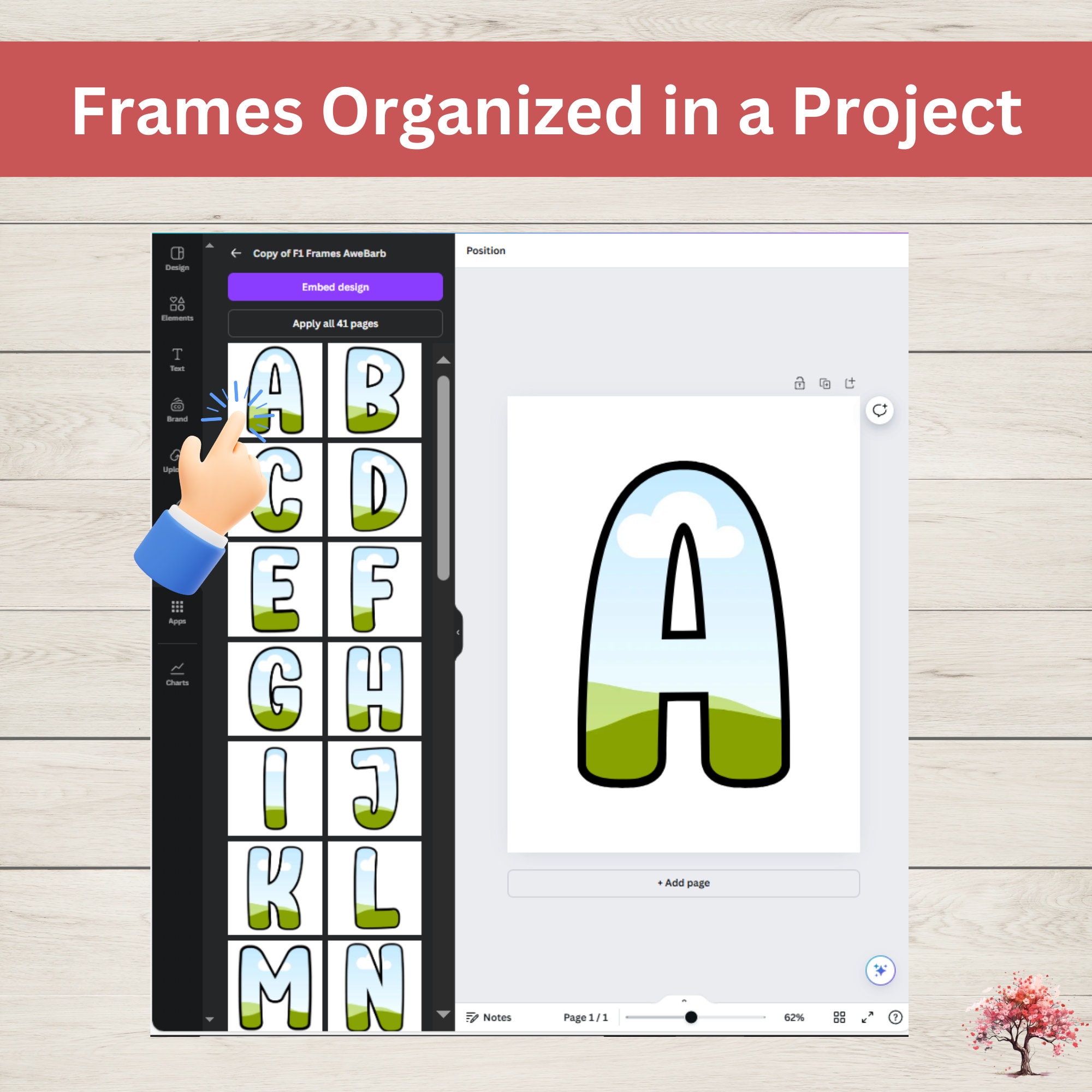 Canva Alphabets Template, Canva Numbers Template, Editable Canva ...