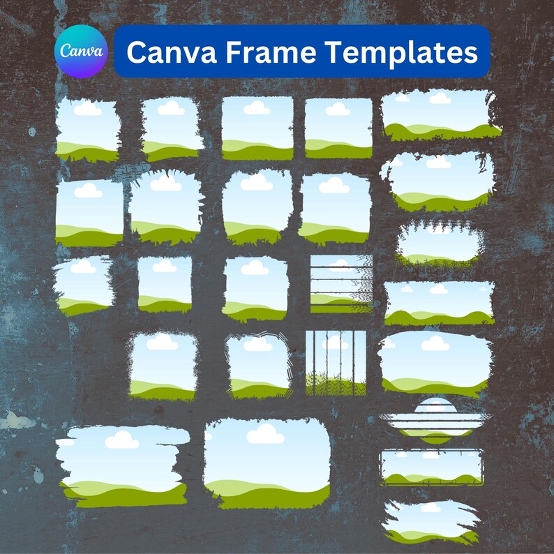 Canva Template, Canva Editable Template, Editable Canva Frame Letters ...