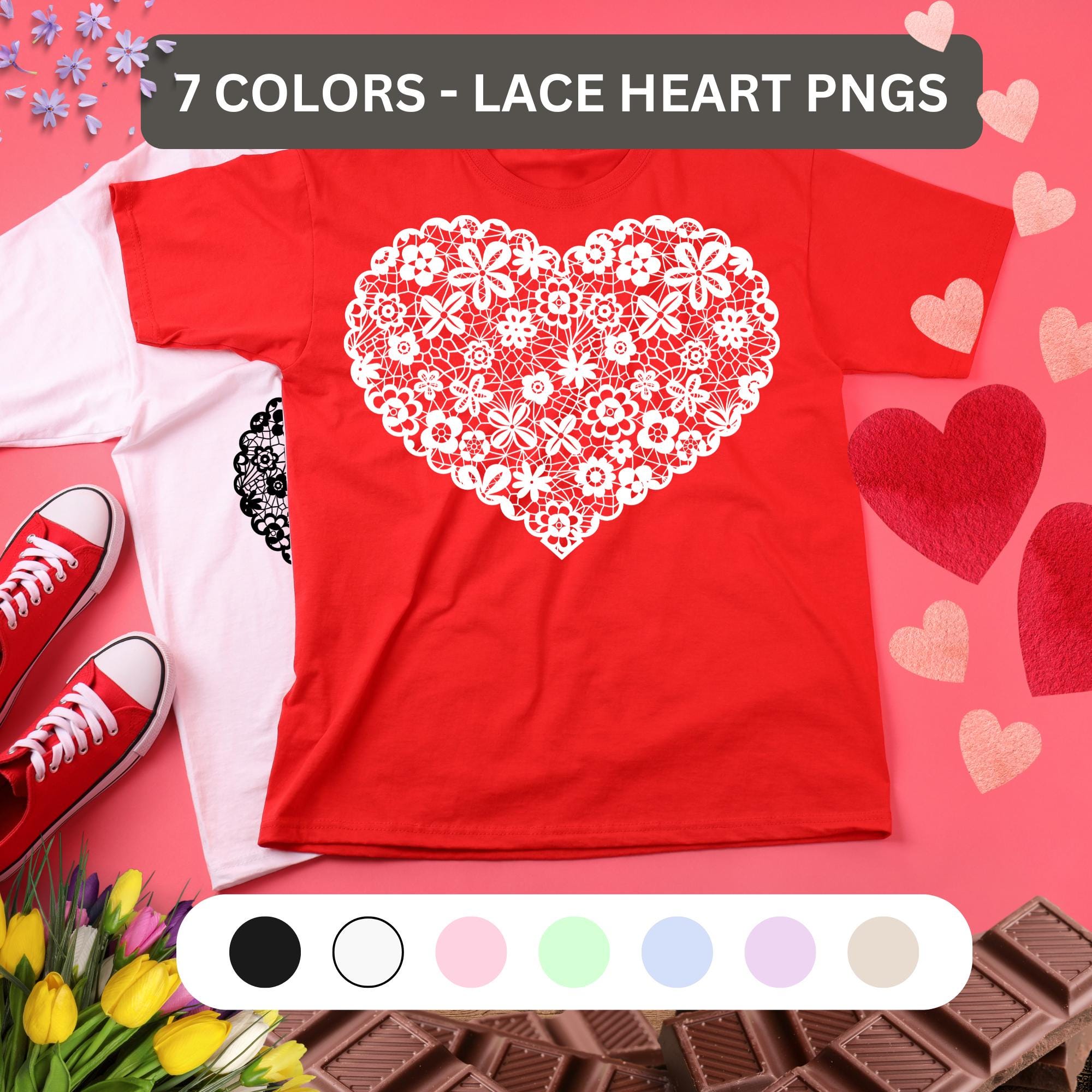 White Lace Heart PNG, Purple Lace Heart, Black Lace Heart Png, Pink ...