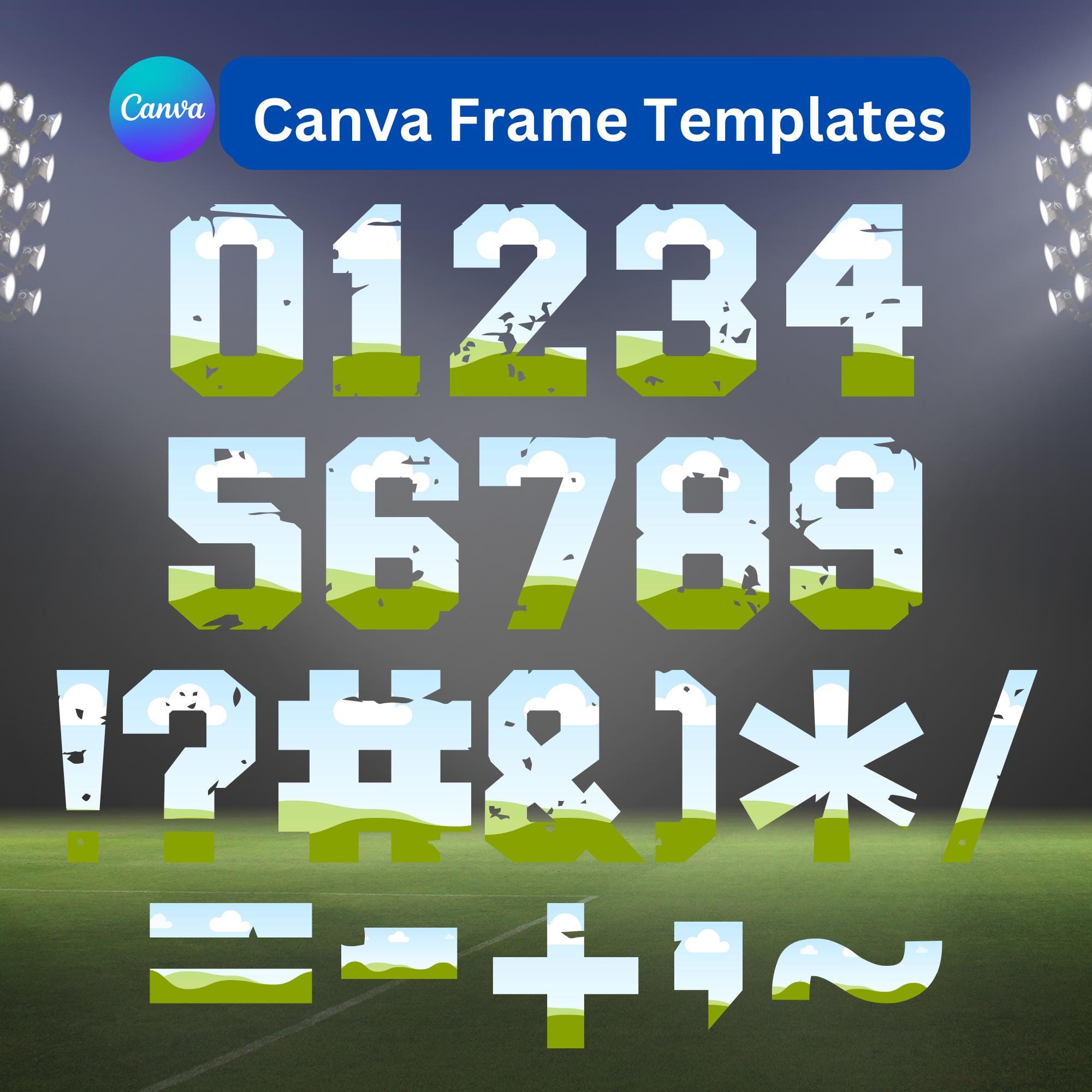 Canva Template, Canva Editable Template, Editable Canva Frame Letters ...