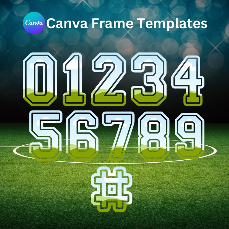 Canva Alphabets Template, Canva Numbers Template, Editable Canva ...