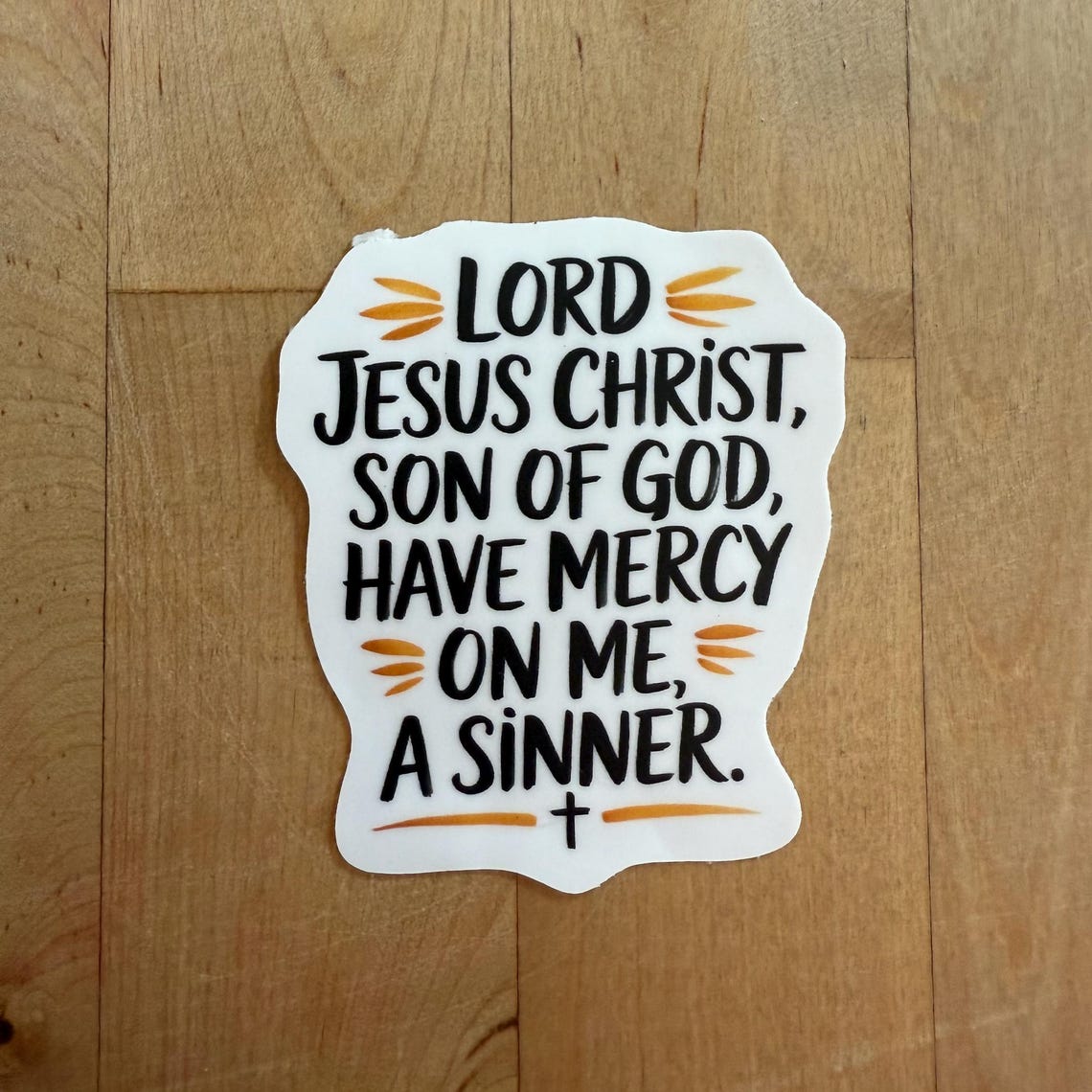 Jesus Prayer Sticker Lord Have Mercy Sticker Christian Prayer Sticker ...
