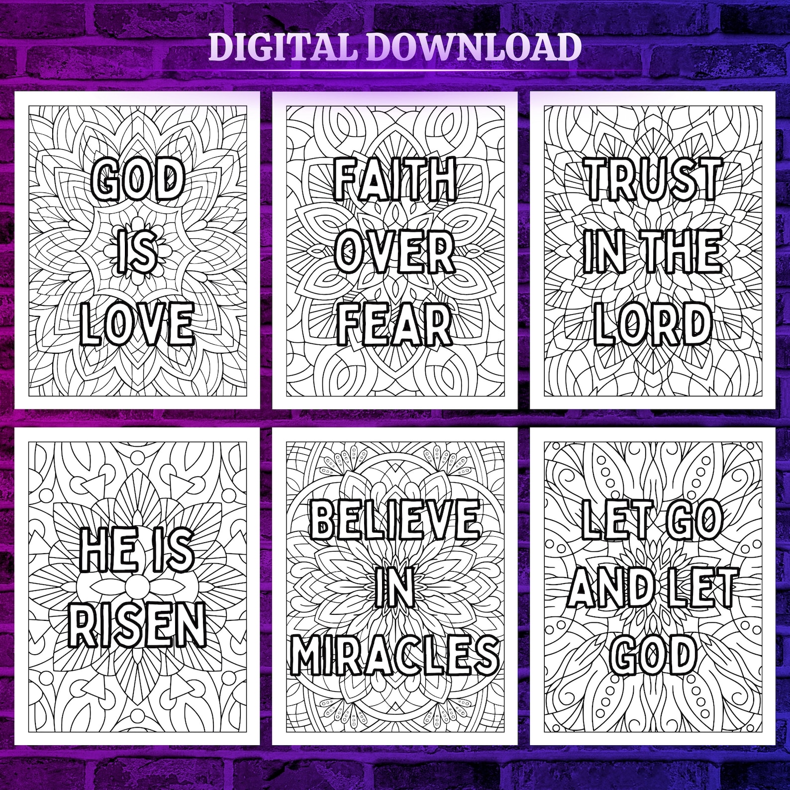 Inspirational Bible Verse Printable Coloring Pages Motivational ...