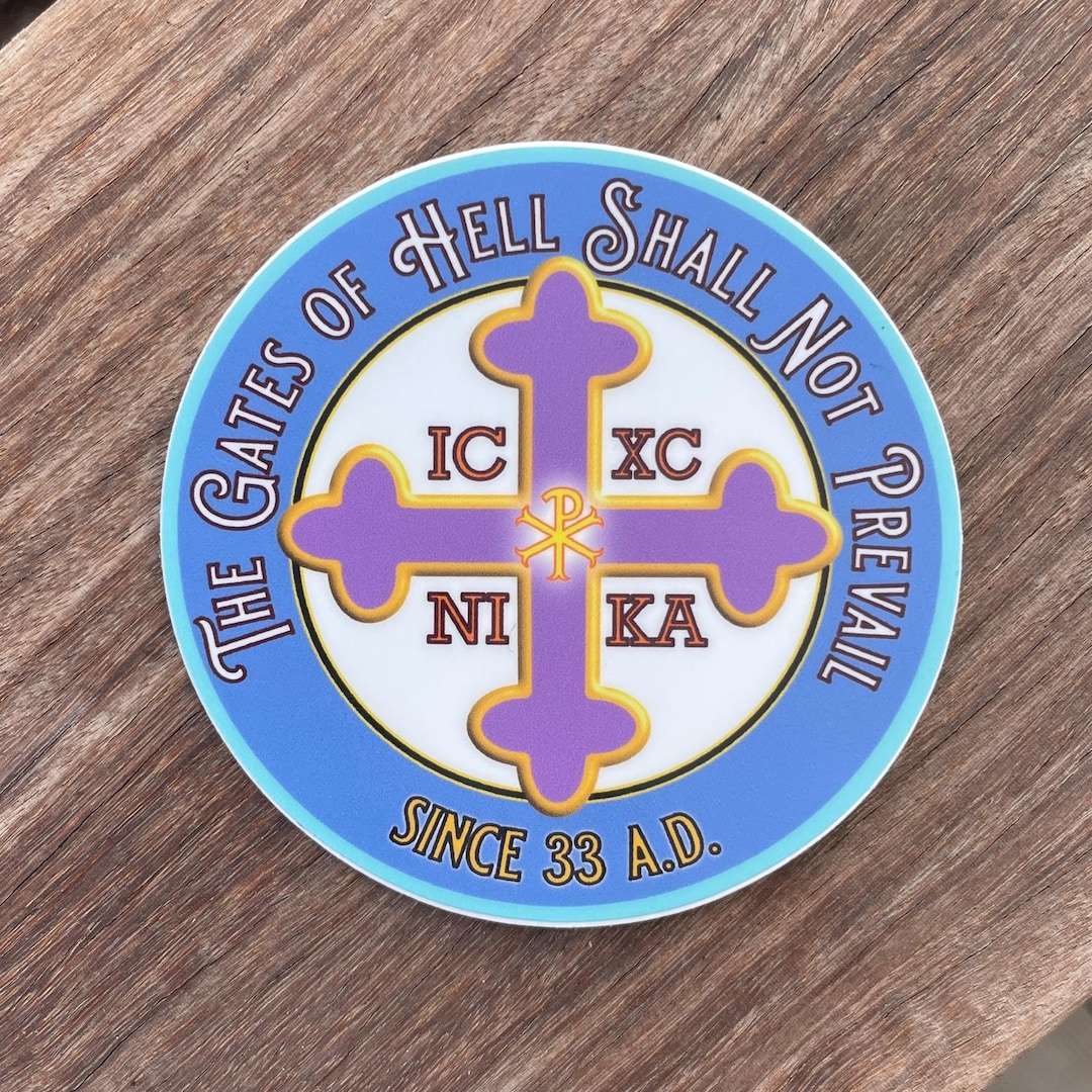 IC XC NIKA Cross Vinyl Sticker Religious Christian Orthodox Church ...