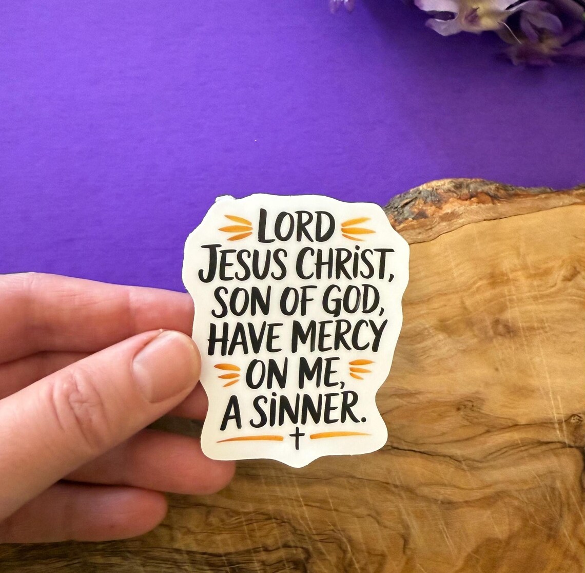 Jesus Prayer Sticker Lord Have Mercy Sticker Christian Prayer Sticker ...