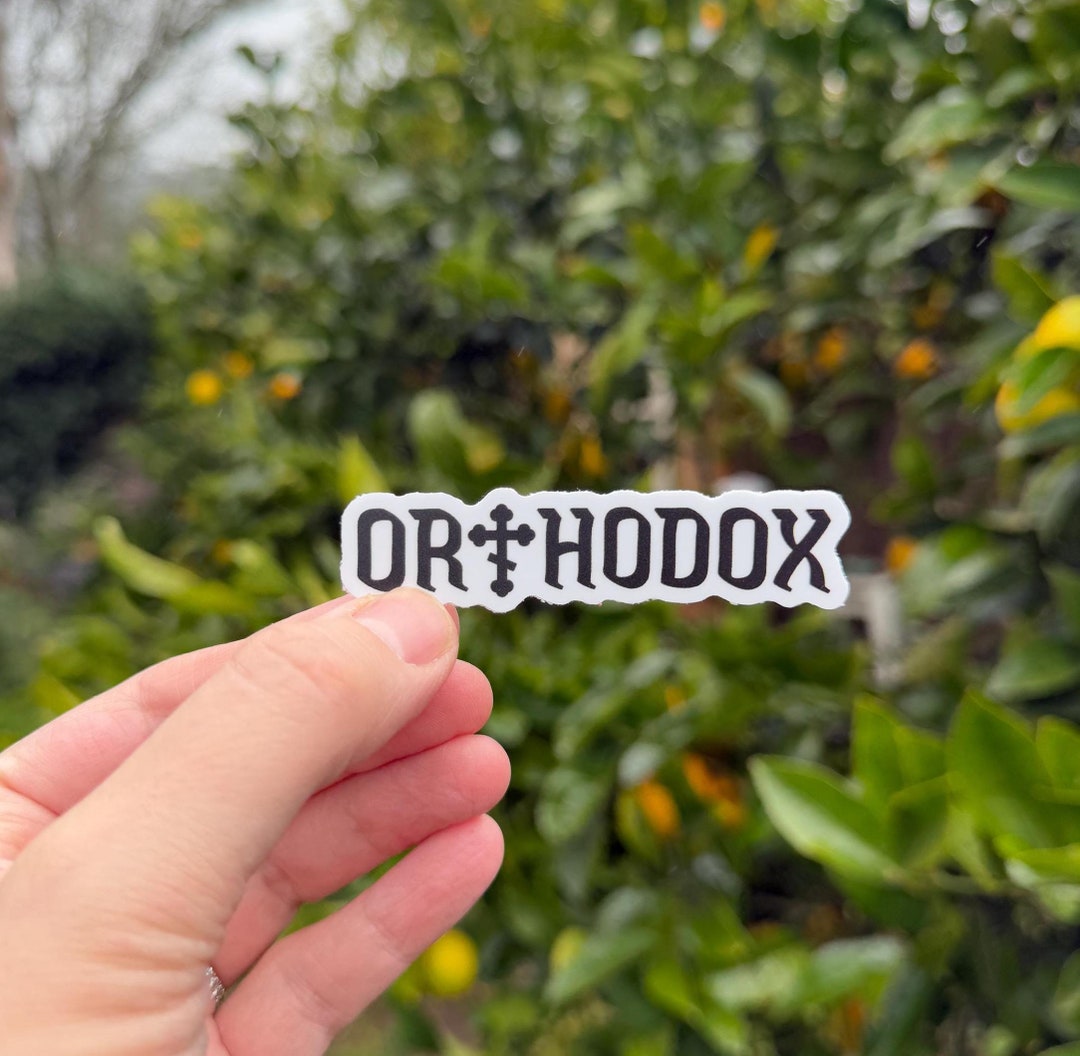 Orthodox Sticker Christian Vinyl Sticker Orthodox Cross Religious ...