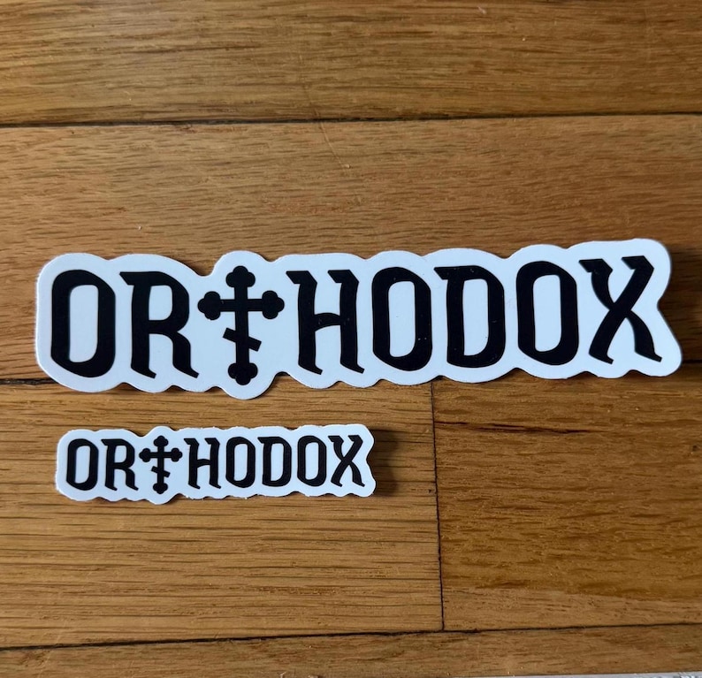 Orthodox Sticker Christian Vinyl Sticker Orthodox Cross Religious ...