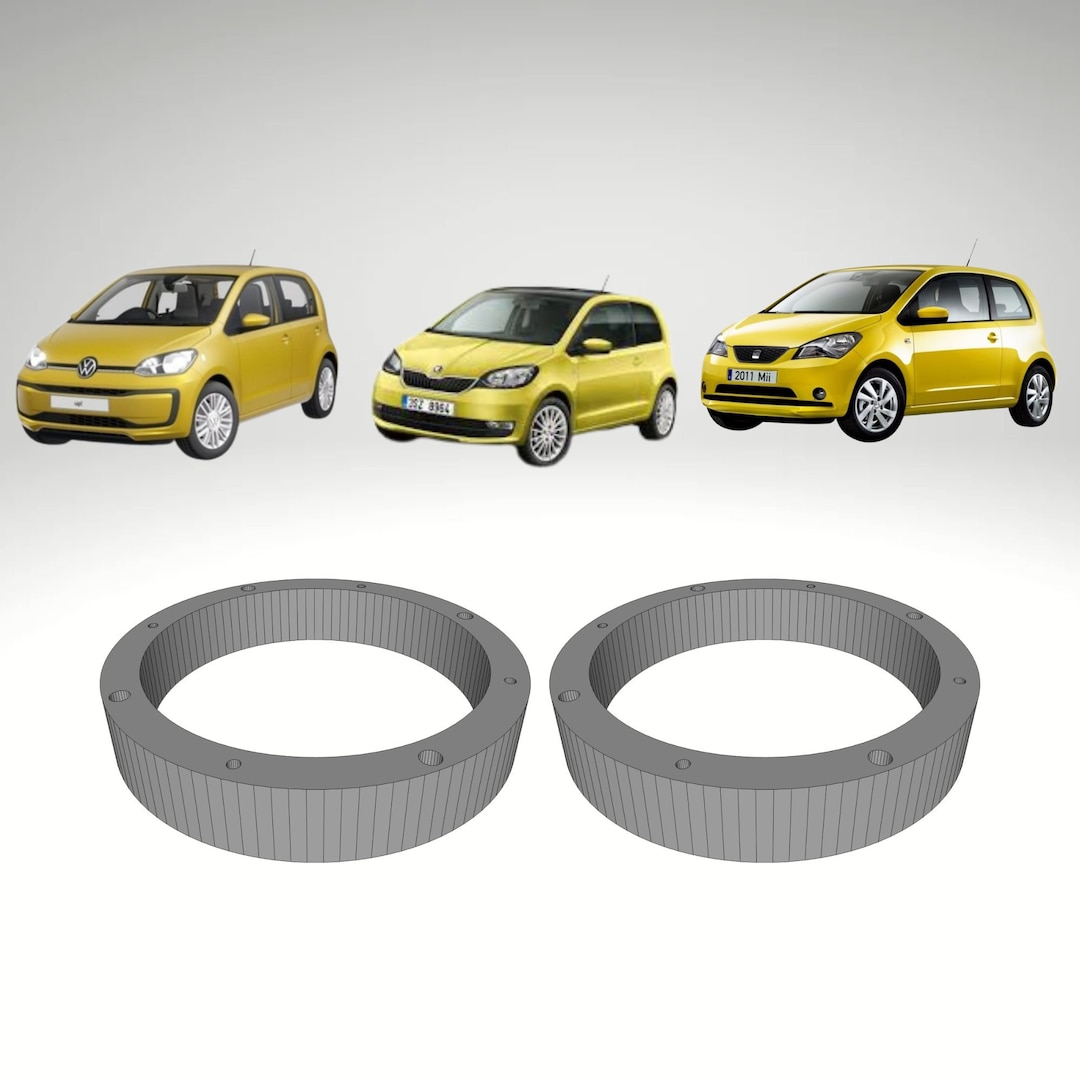 6.5” (165mm) Speaker Adapter for VW Up, Seat Mii, and Skoda Citigo ...
