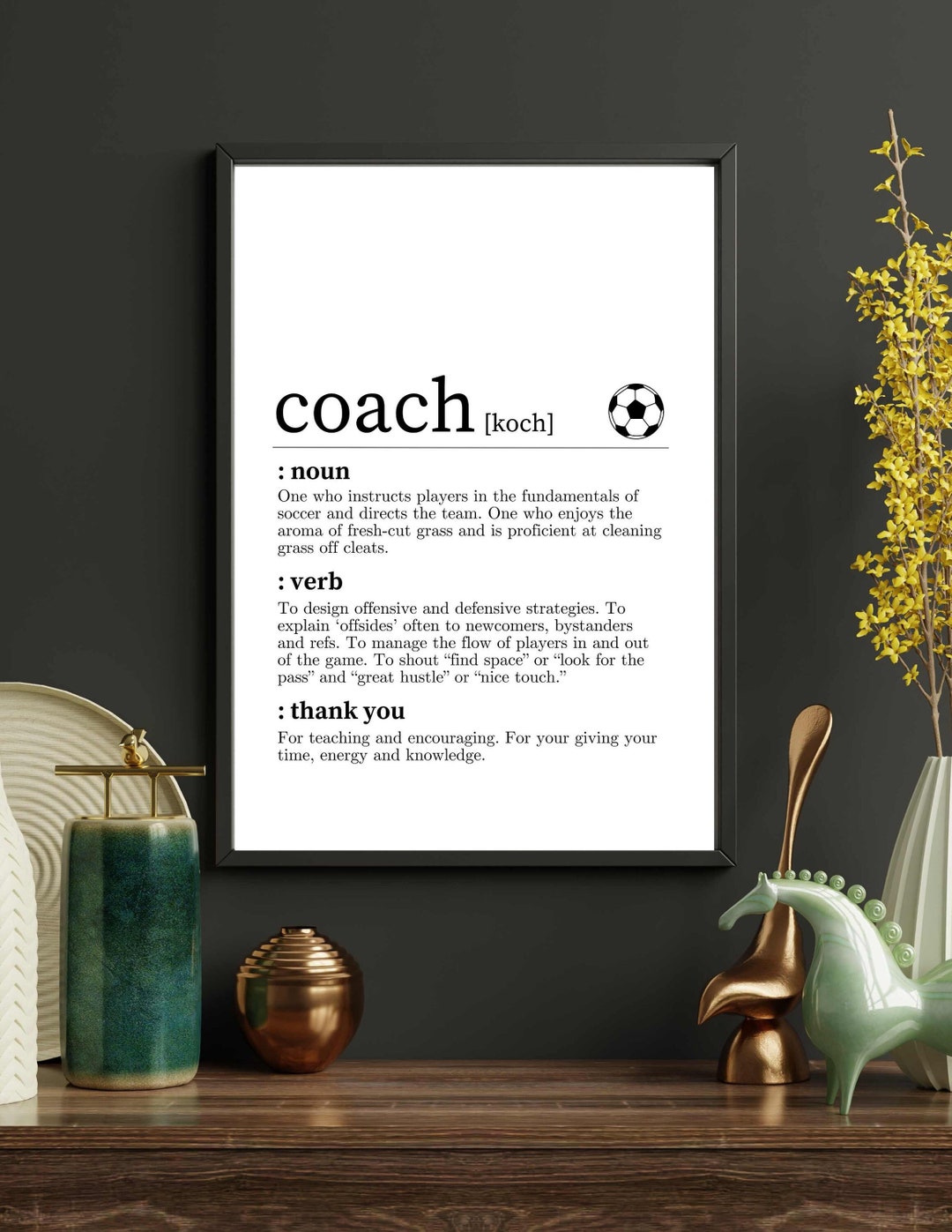 DEFINITION Soccer Coach: Digital Download Makes a Great Gift for Soccer ...