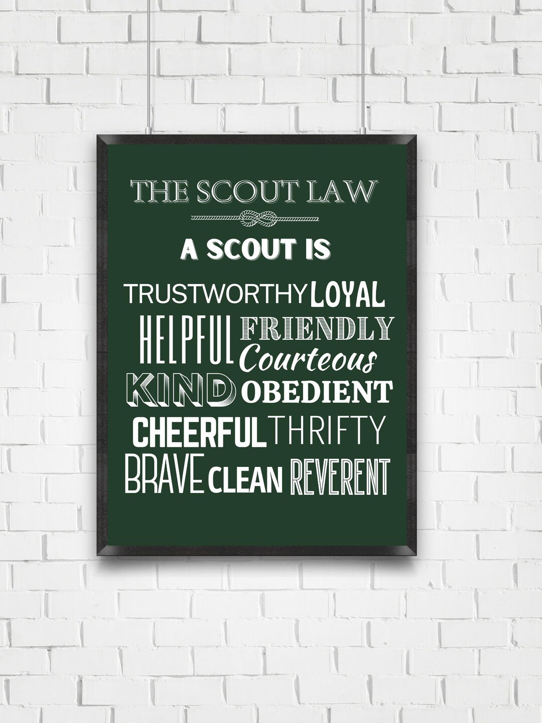 SCOUT SERIES POSTERS: Digital Download of Three 18x24 Prints; Scout Law ...