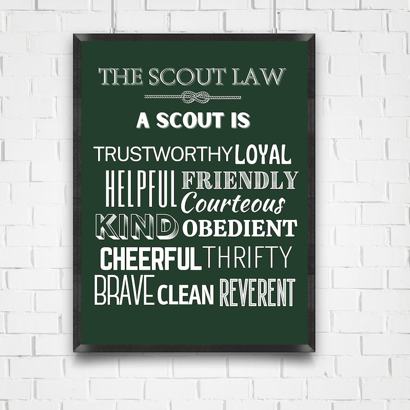 Boy Scout Wall Art - Etsy