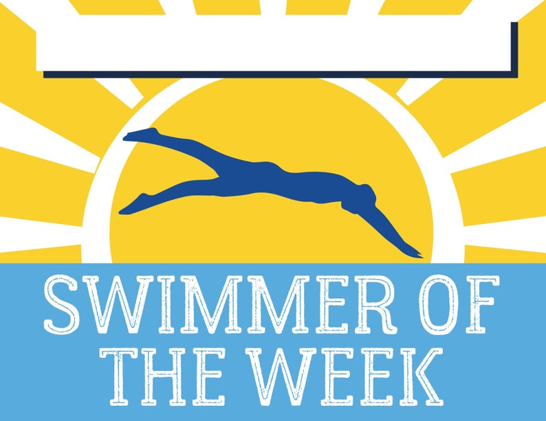 SWIMMER of the Week: Use This Download as an Award or Photo Op Sign for ...