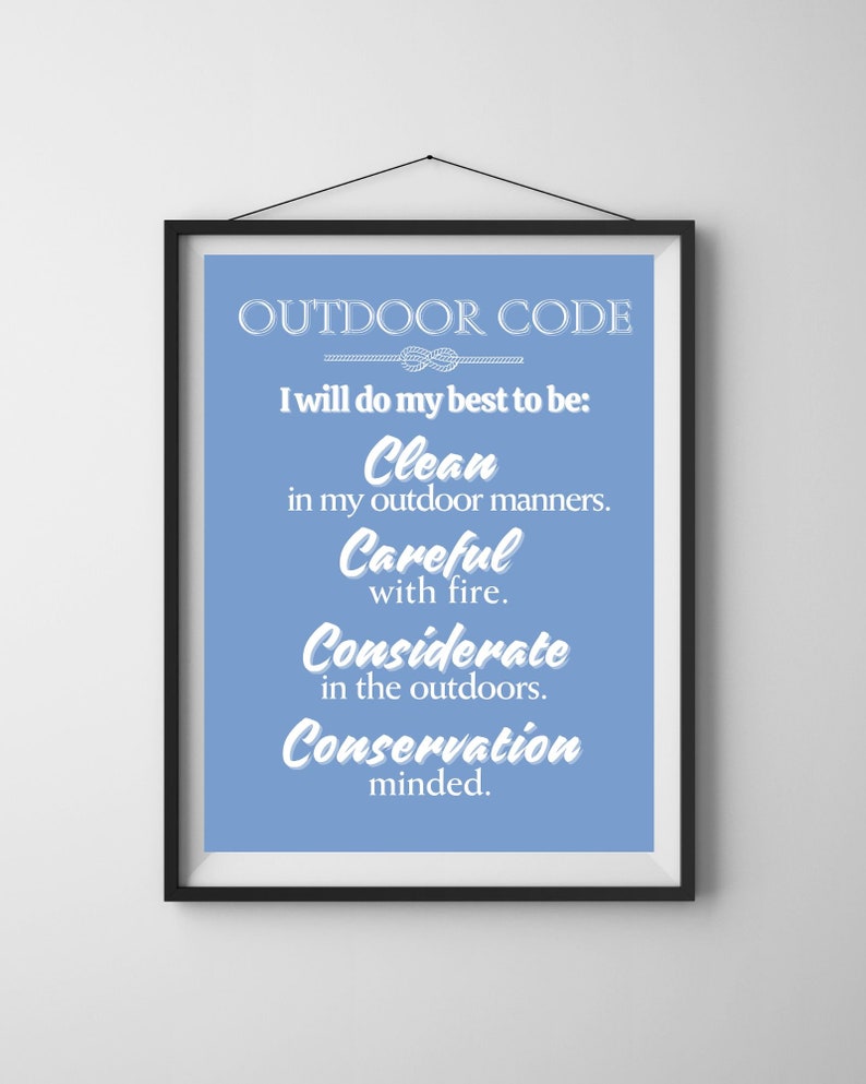 SCOUT PRINT SERIES: Digital Download of Three 8x10 Prints Scout Law ...