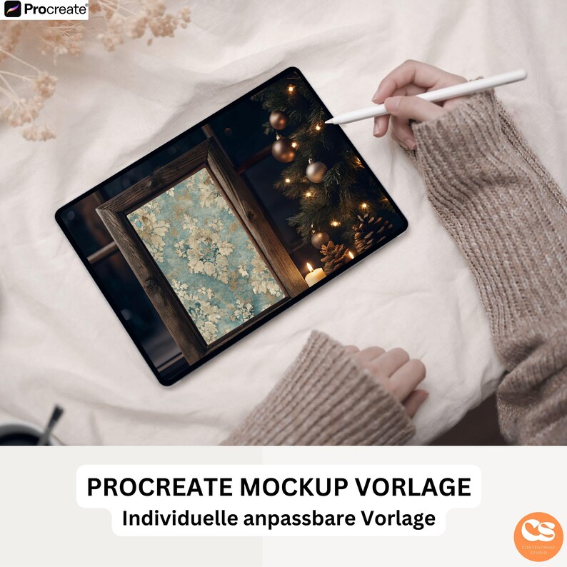 Customizable Procreate Mockup Template Mockup Picture Frame Buy ...