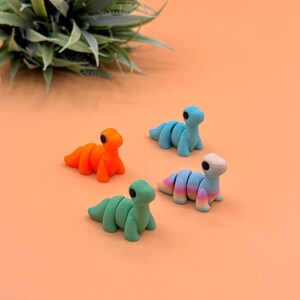 3D Printed Baby Dinosaur Fidget Toy Bundle, 3D Print Mini Cute Dino ...