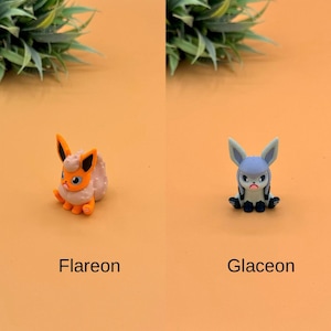 3D Printed Eeveelution Figure Bundle, Pokémon Fan Art Toys (eevee ...