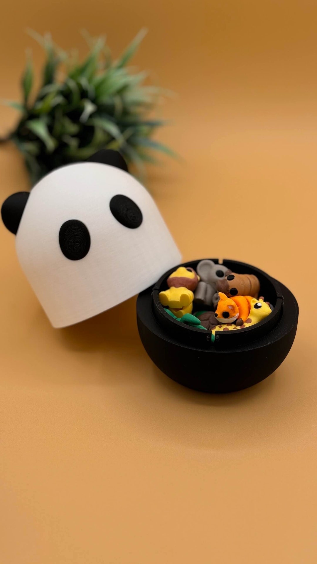 3D Printed Panda Container & Assorted Miniature Sensory Aid Fidget Toy ...