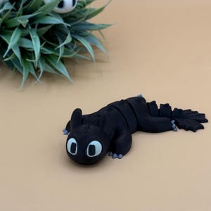 3D Printed Toothless and Light Fury Inspired Fidget Toy, Cute How to ...
