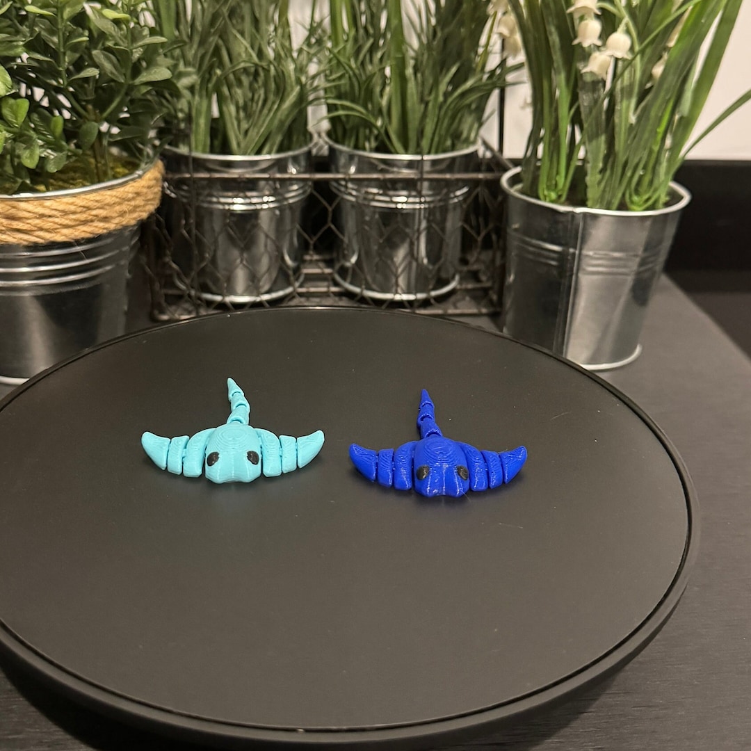 3D Printed Baby Stingray Fidget Toy Bundle Sensory Pet Cute 3D Print ...
