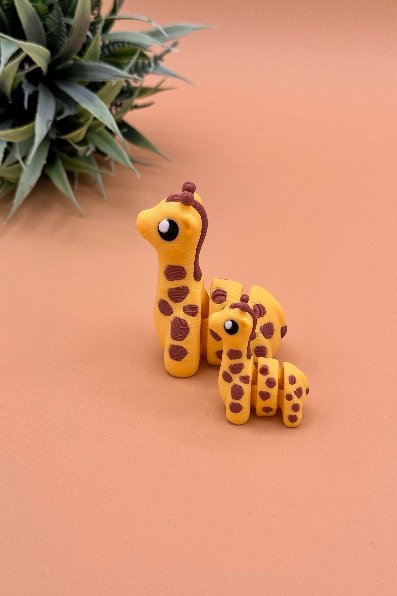 3D Printed Baby Giraffe Fidget Toy Bundle, Cute 3D Print Sensory Aid ...