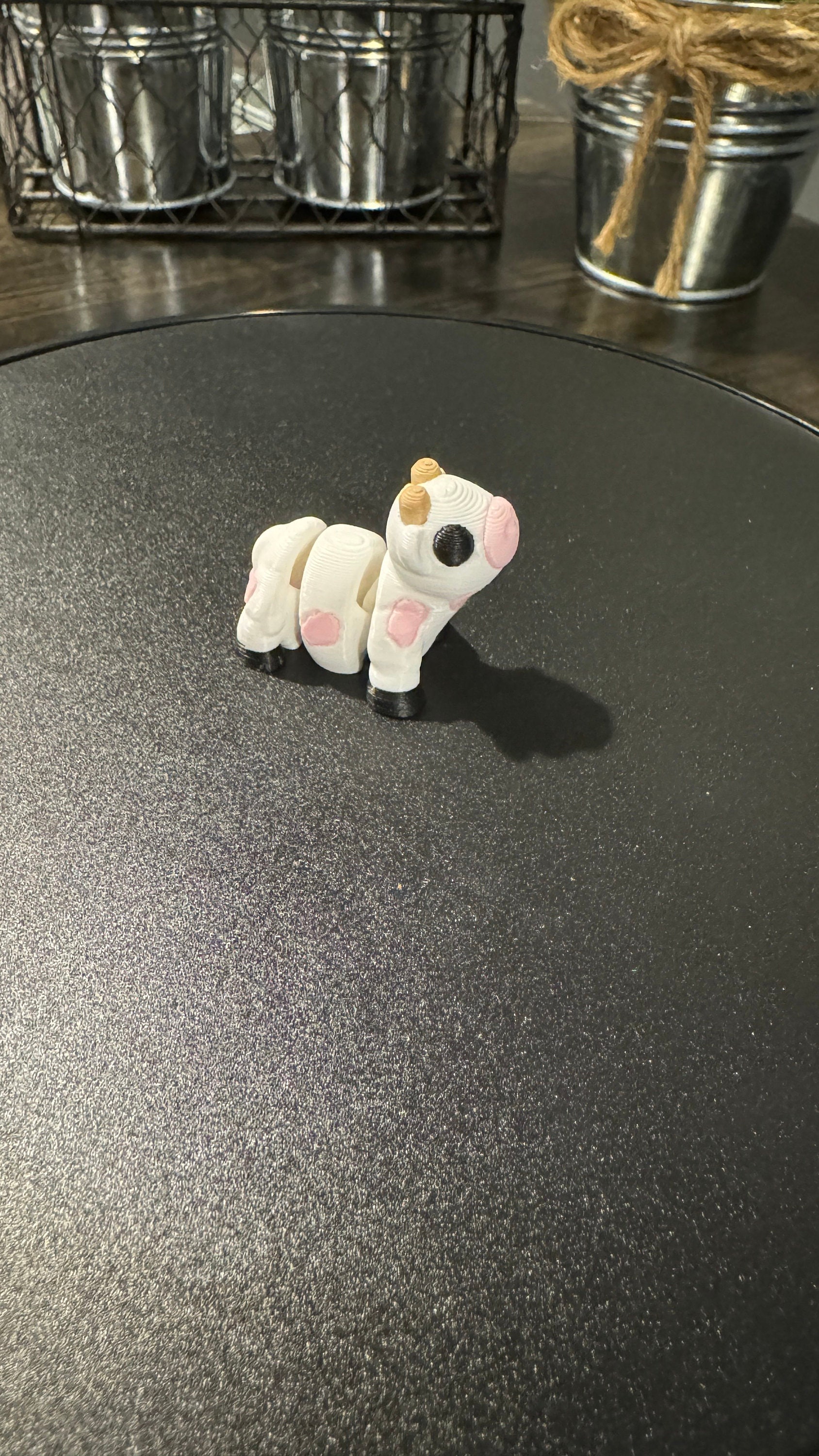 3D Printed Miniature Cows Articulated Flexible Fidget Toy / 3D Print ...