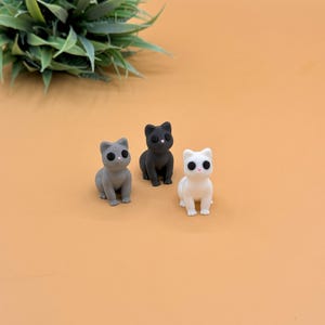 3D Printed Cat Fidget Toy, Cute 3D Print Mini Kitten Sensory Aid, Tiny ...