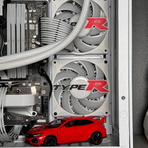 Honda Gaming Computer Fan Cover, Honda Civic Type R PC Shroud Grill ...