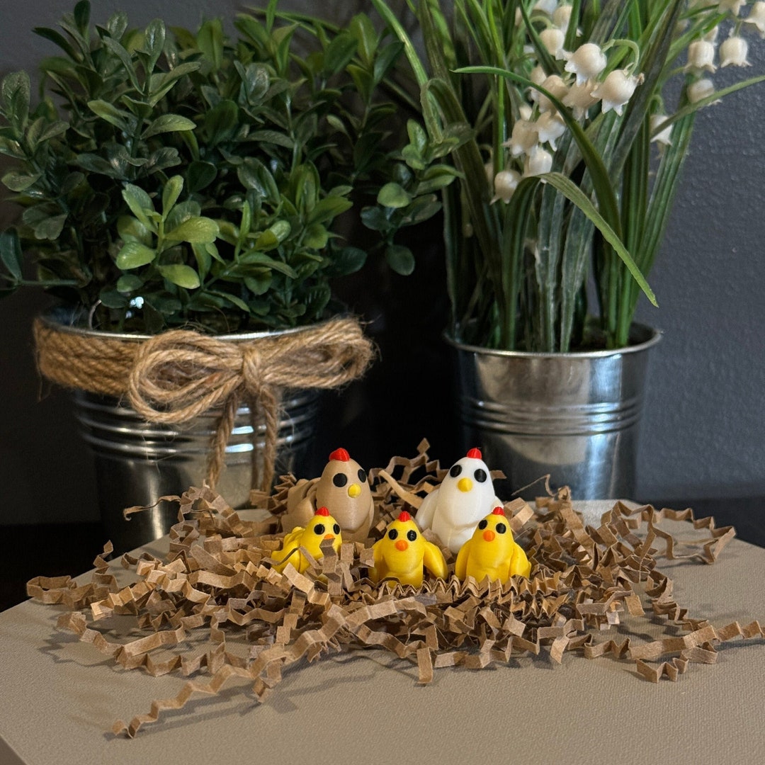3D Printed Chicken Fidget Toy, Cute 3D Print Mini Chicks, Sensory Toy ...