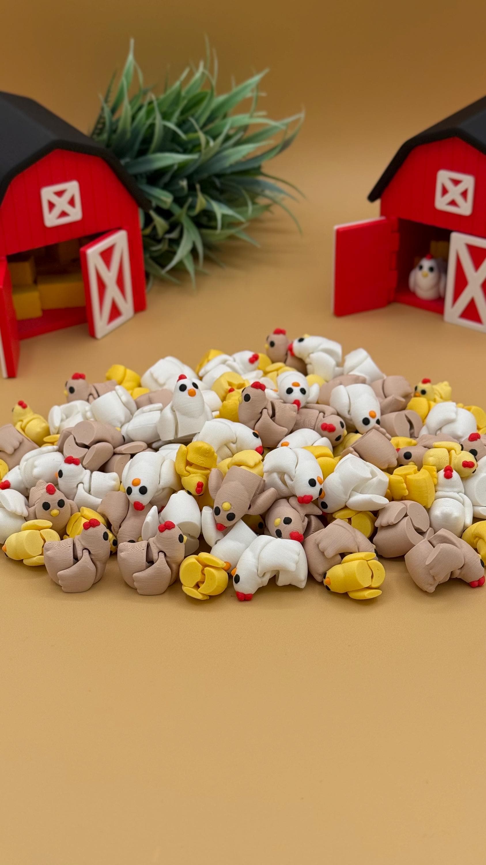 3D Printed Chicken Fidget Toy, Cute 3D Print Mini Chicks, Sensory Toy ...