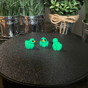 3D Printed Duck Fidget Toy, Cute 3D Print Mini Rubber Duckie Bundle ...