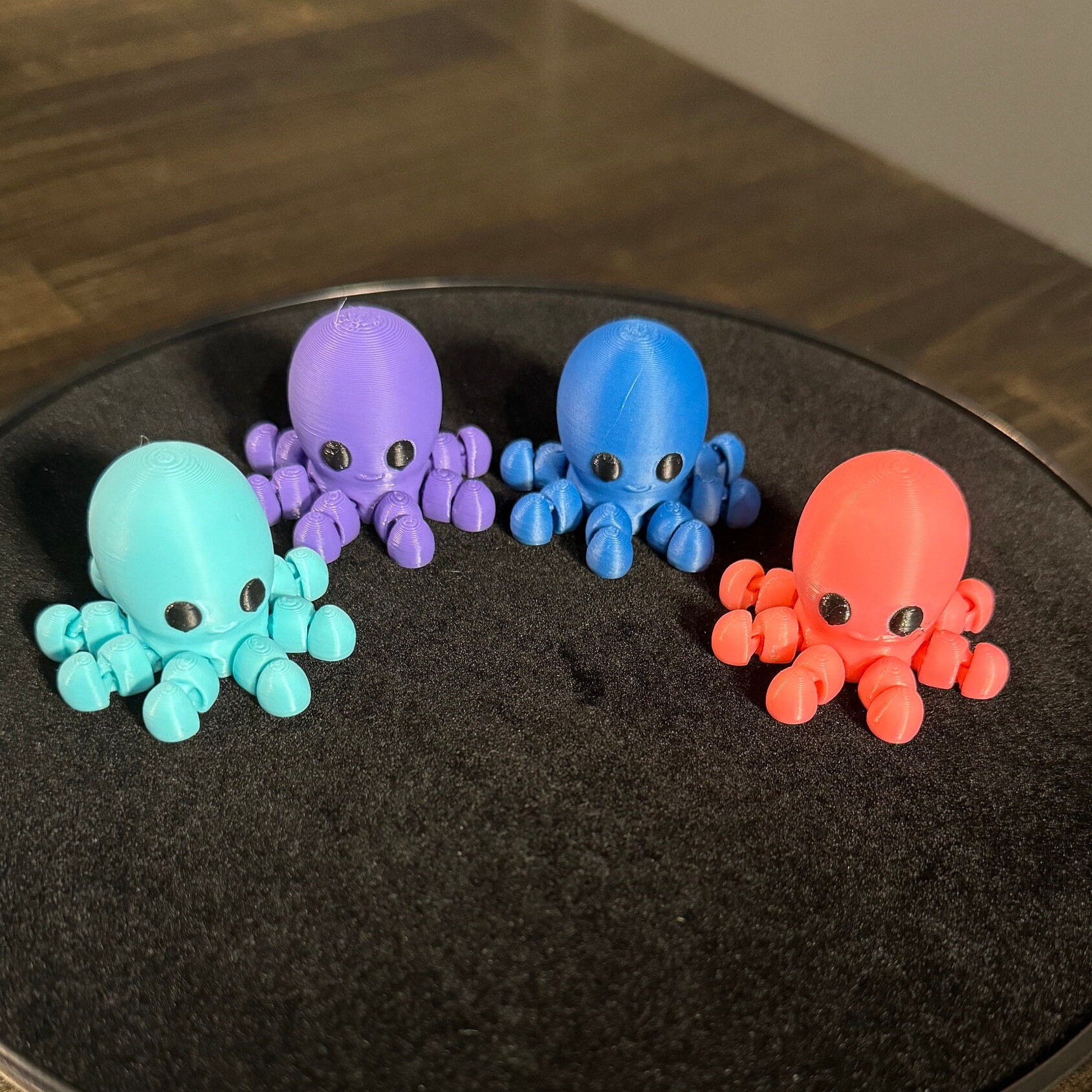 3D Printed Baby Octopus Fidget Toy Bundle, Cute 3D Print Sensory Aid ...