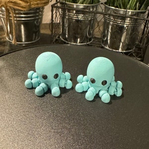3D Printed Baby Octopus Fidget Toy Bundle, Cute 3D Print Sensory Aid ...