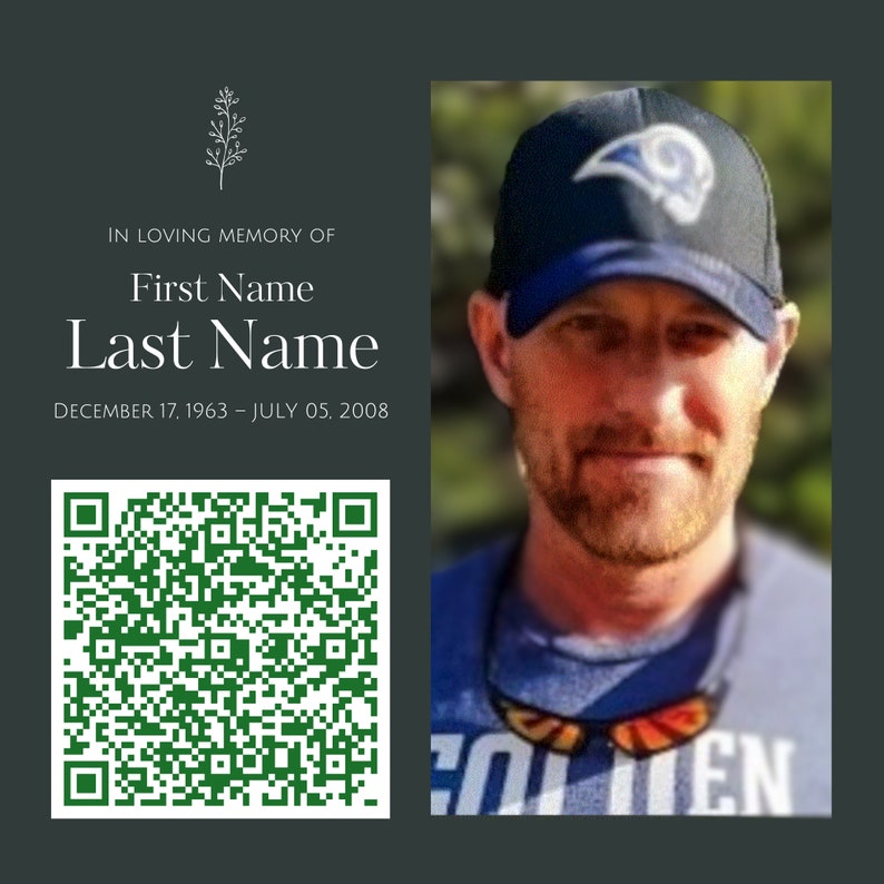 The Digital Eulogy A Scannable QR Memorial Video Tribute Presentation ...