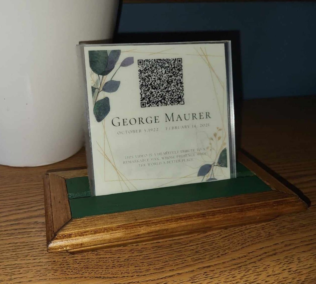 The Digital Eulogy A Scannable QR Memorial Video Tribute Presentation ...