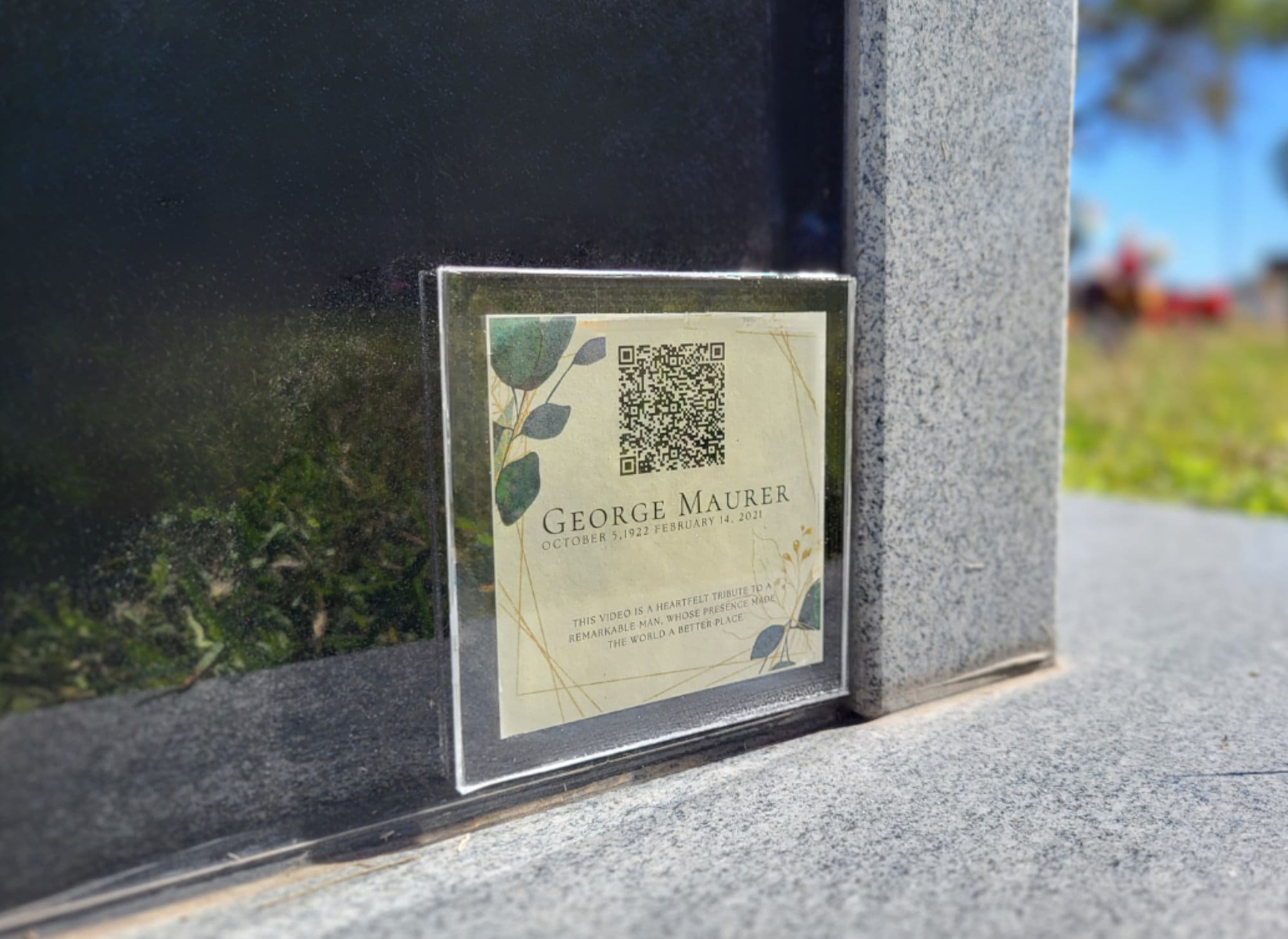 The Digital Eulogy A Scannable QR Memorial Video Tribute Presentation ...