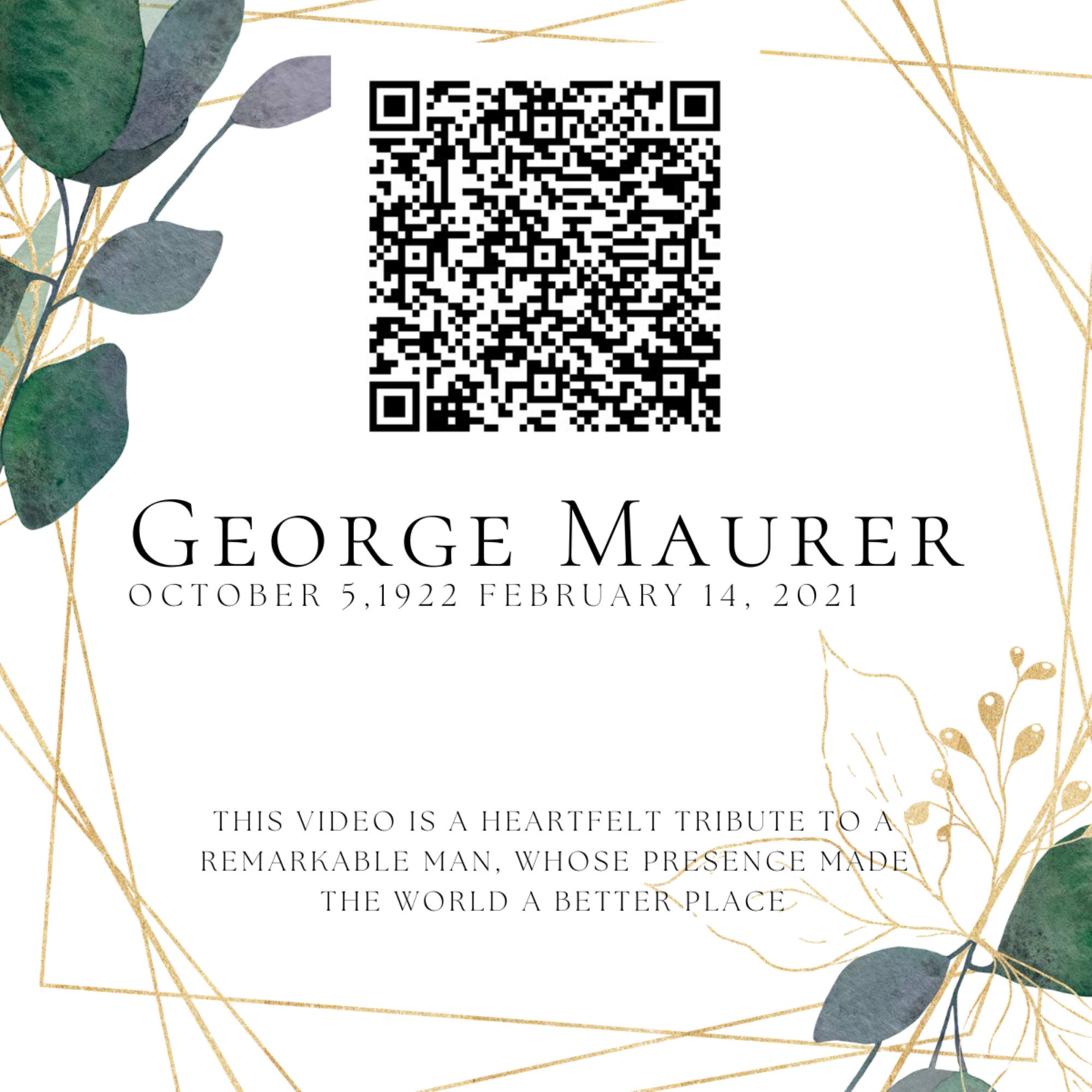 The Digital Eulogy A Scannable QR Memorial Video Tribute Presentation ...